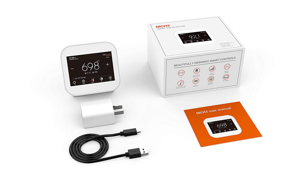 CO2 detektors MCH3 Balts, Ventilācija - Kvalitatīvi produkti ...